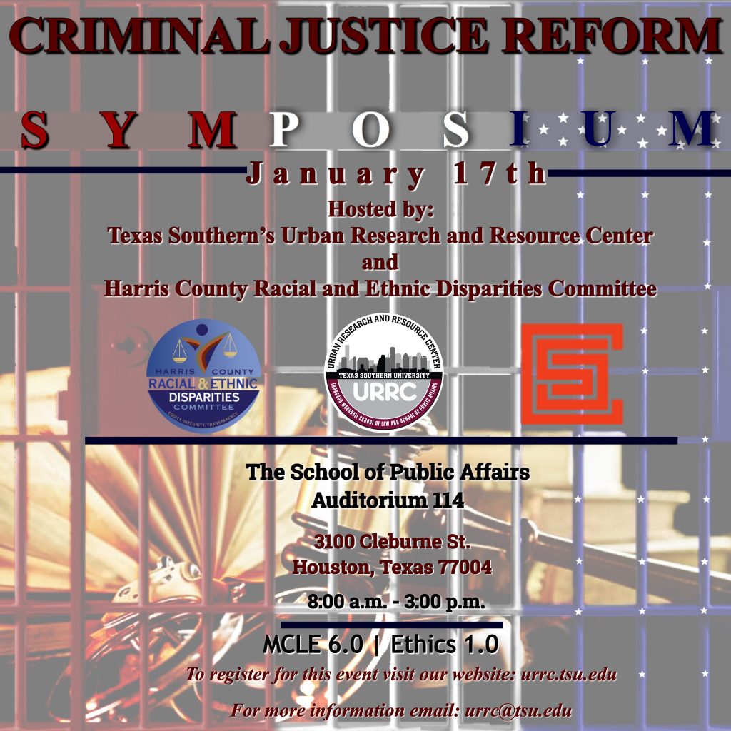 Criminal Justice Reform SymposiumUrban Research and Resource Center